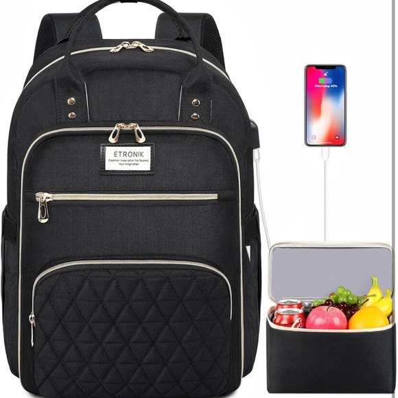 Bags | Etronik Lunch Backpack For Women 156 Inch Laptop Backpack With ...
